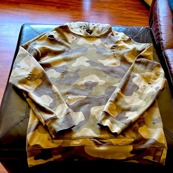 PacSun | Other | Pacsun Distressed Camo Hoodie For Men | Poshmark